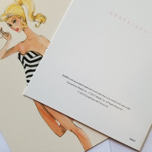 Barbie | Accessories | Barbie Notecards And Envelope Set By Robert Best ...